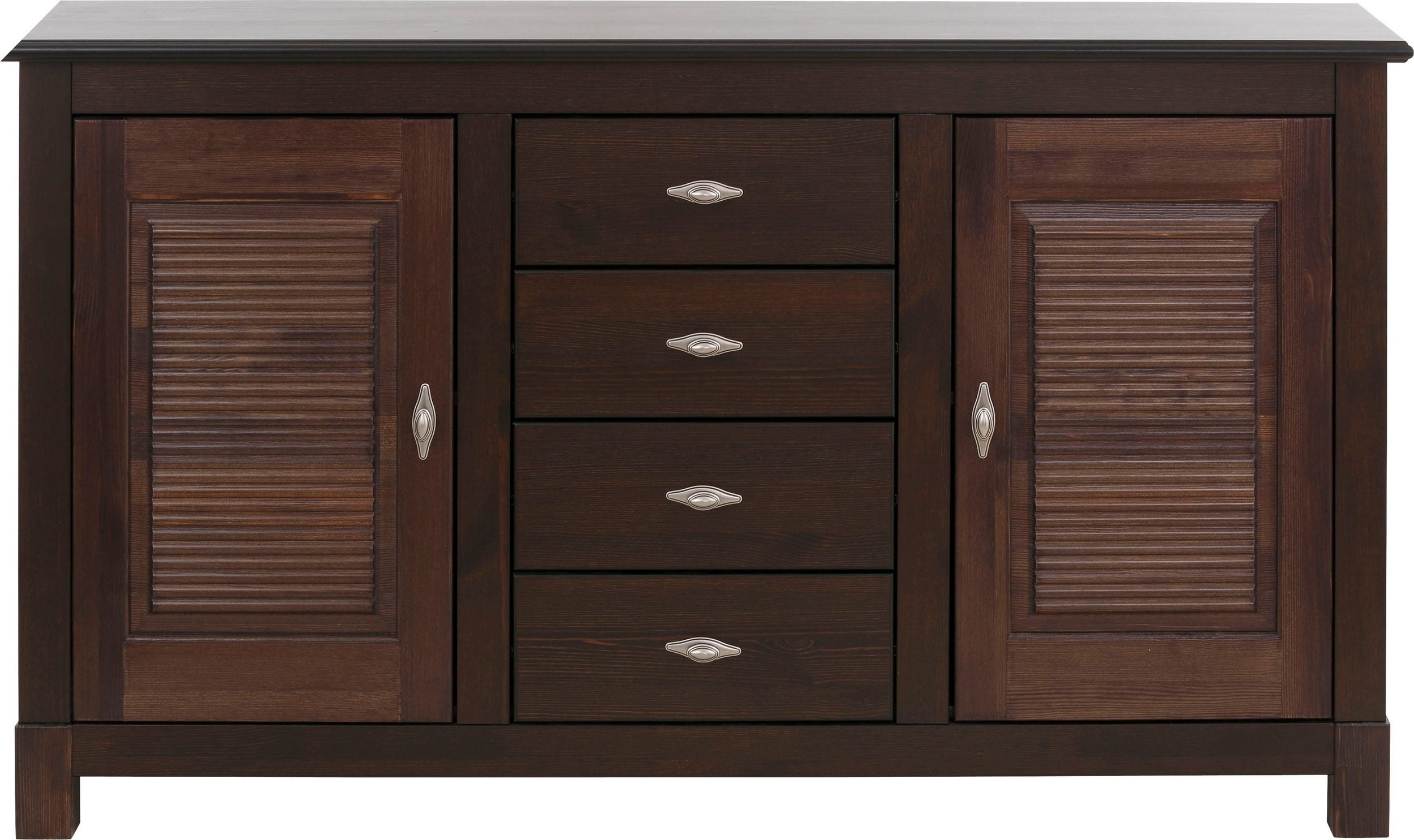 Comodă Rauna din lemn de pin wenge 150 cm lățime | LunaHome.ro