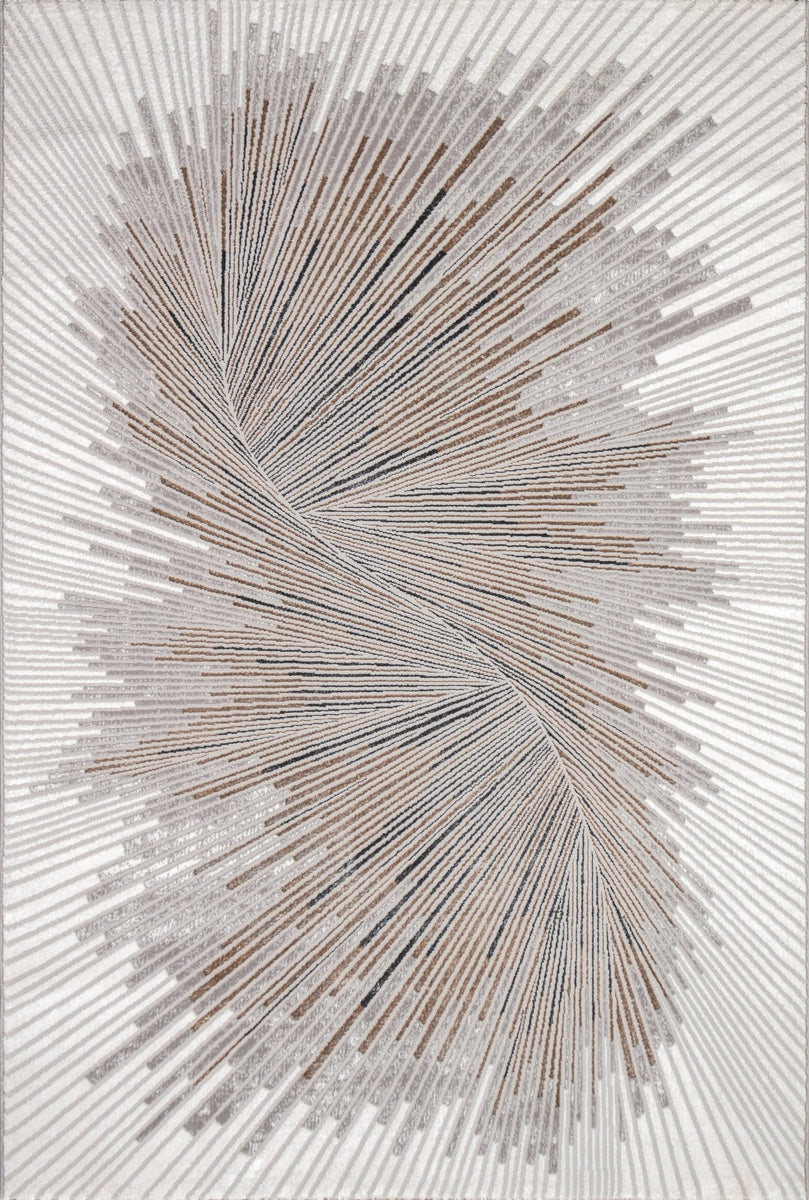 Covor Elora cu fire scurte, model 3D cu stralucire discreta 60x90 cm