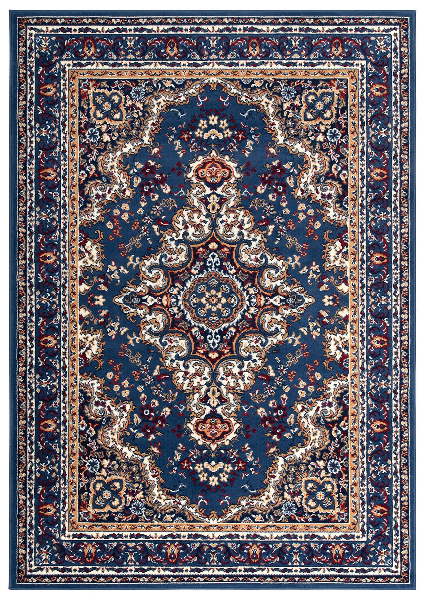 Covor Oriental cu chenar decorativ albastru, 240x330 cm | LunaHome.ro