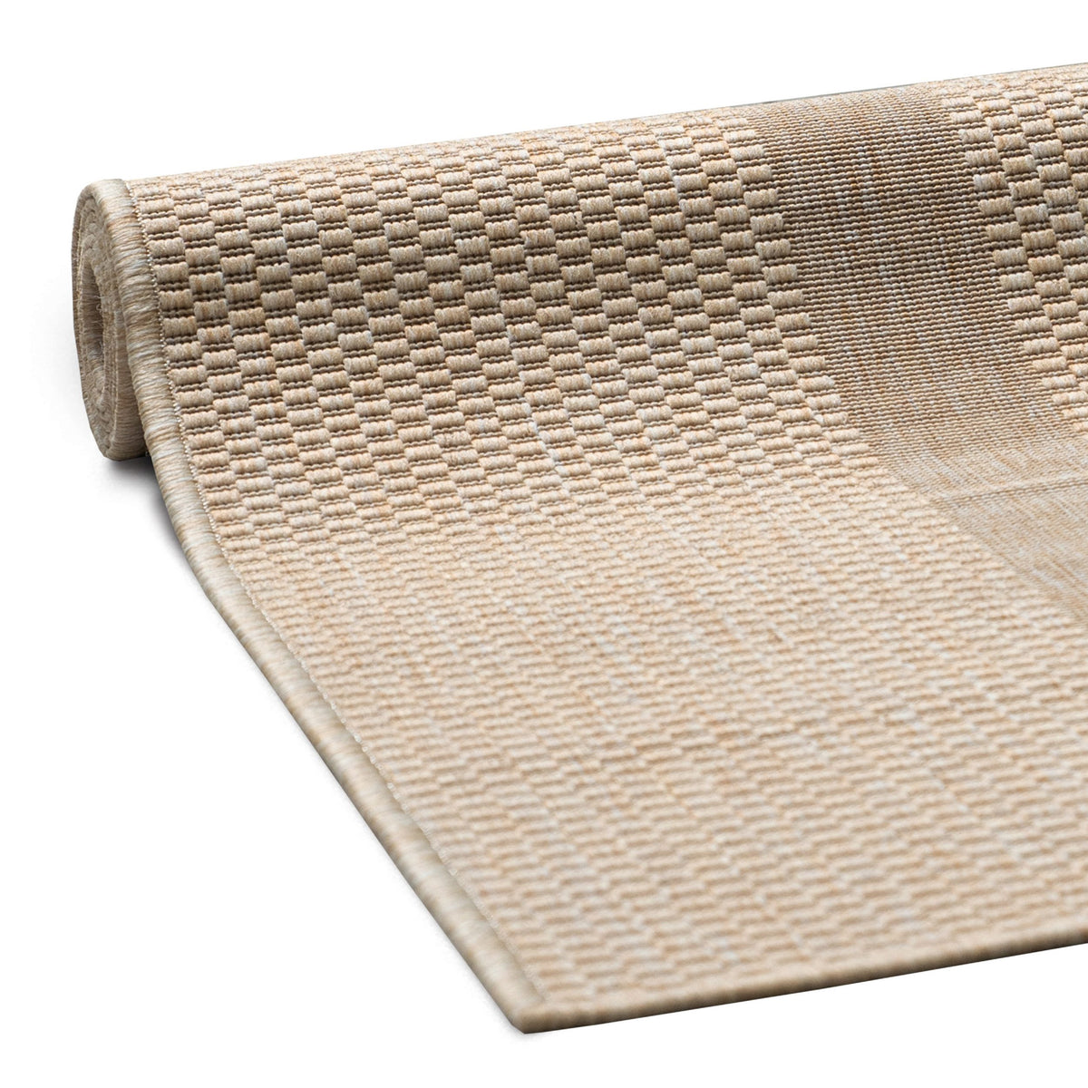 Covor Venice cu tesatura plata, aspect de sisal, bej 60x110 cm