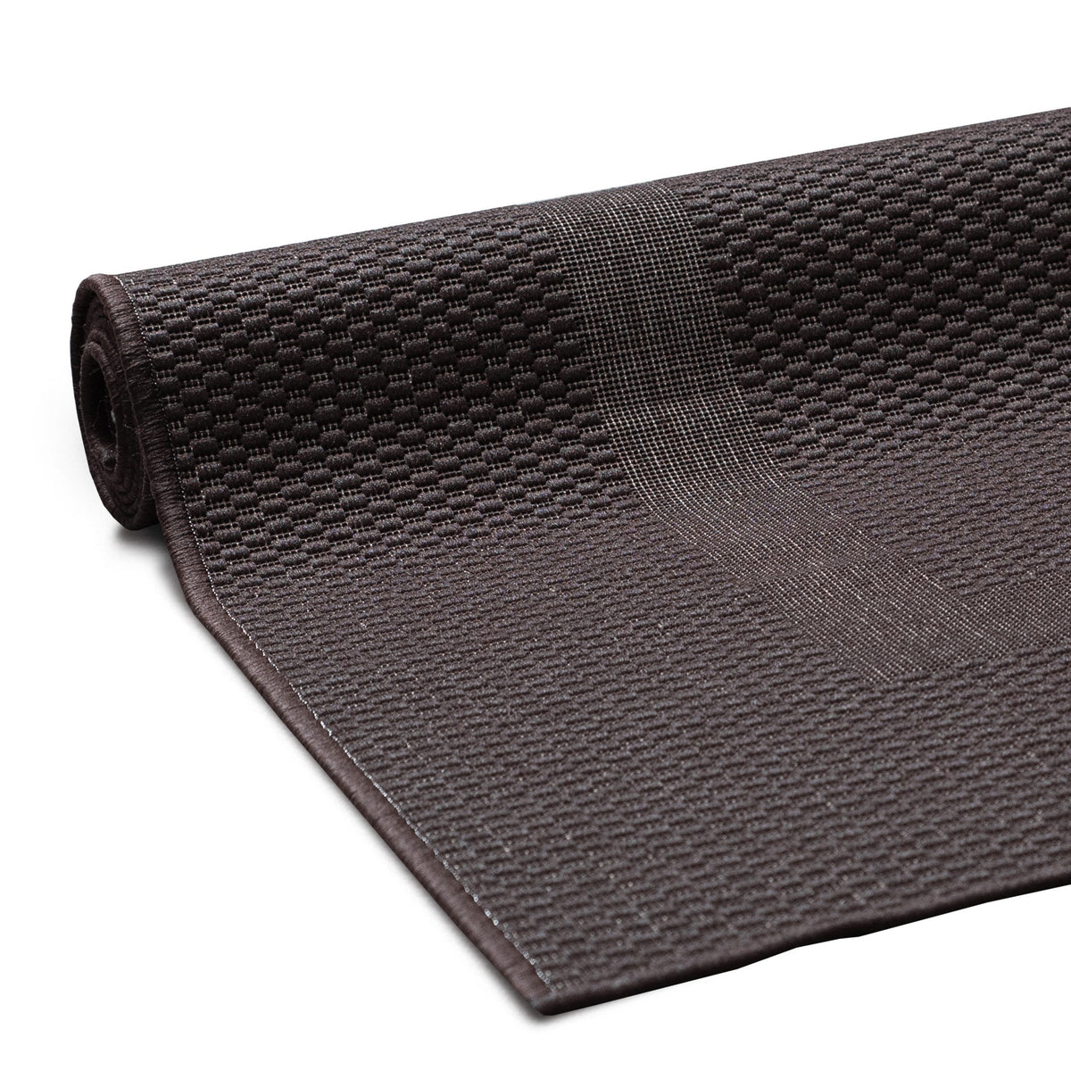 Covor Venice cu tesatura plata, aspect de sisal maro 80x150 cm