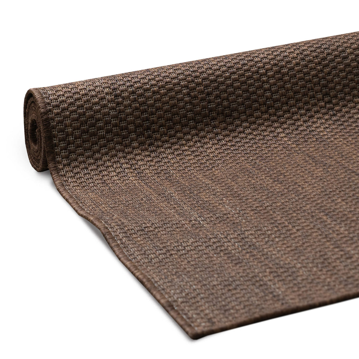 Covor Venice cu tesatura plata, aspect de sisal maro 60x110 cm ...