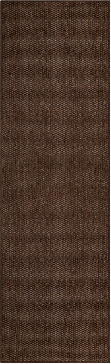 Covor Venice cu tesatura plata, aspect de sisal maro 80x250 cm ...