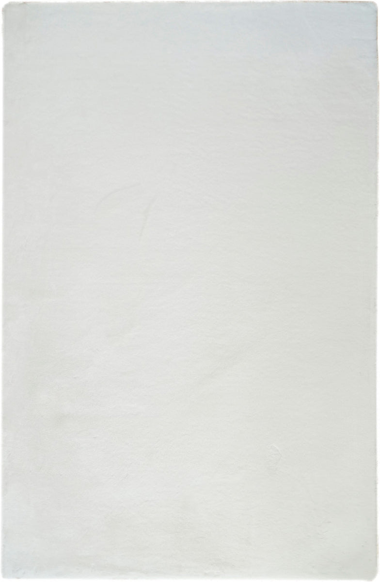 Covor de blana eco Rabbit 2 alb foarte pufos 120x170 cm | LunaHome.ro