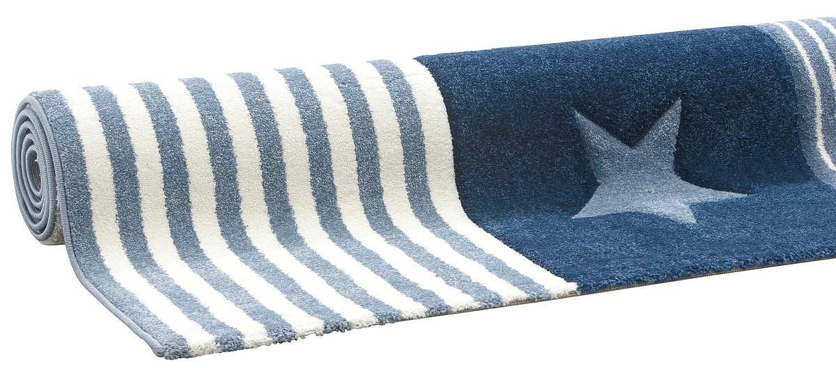 Covor pentru copii Luttenhutt Stern albastru 80x200 cm | LunaHome.ro