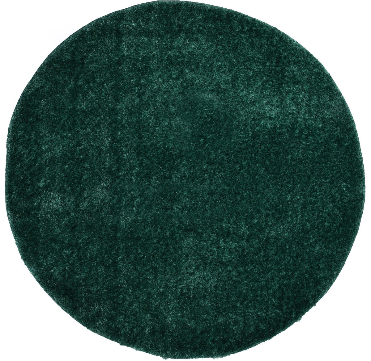 Covor rotund »Anastasia« verde, foarte moale si pufos, 140 cm | LunaHome.ro