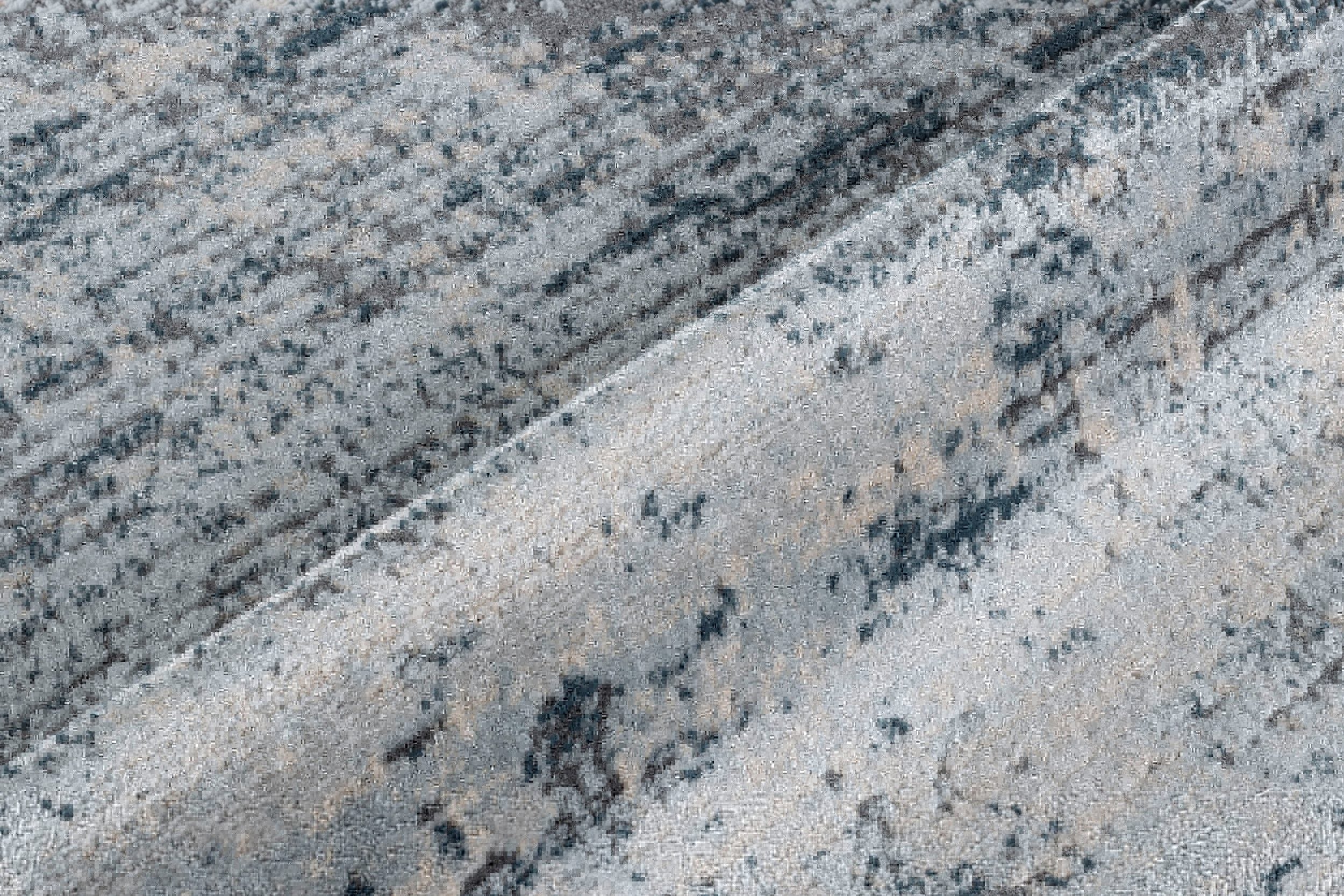 Covor rotund »Hamsa« cu aspect vintage model 3D albastru 140 cm ...