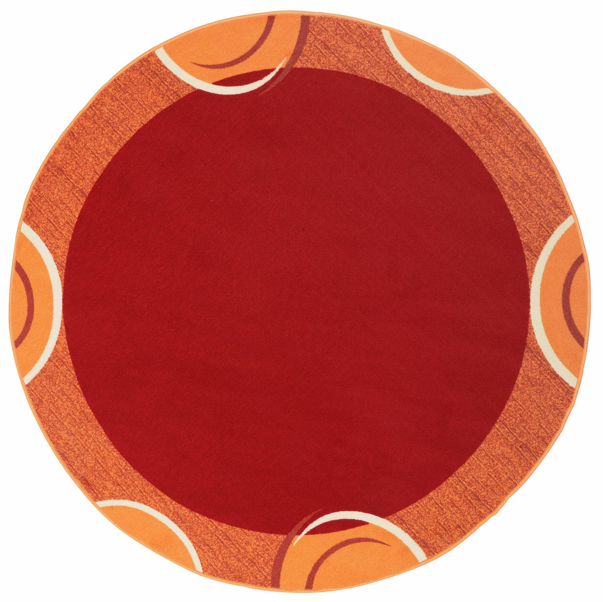 Covor rotund »Loures« cu bordura moderna, 190 cm diametru | LunaHome.ro