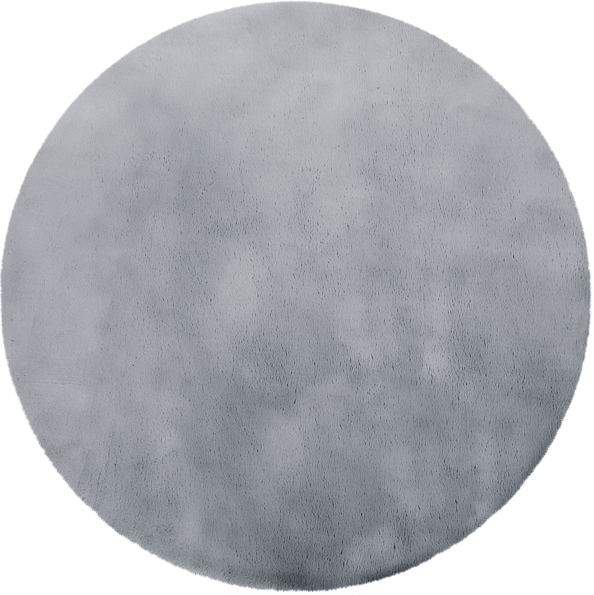 Covor rotund »Rabbit« cu textura de blana de iepure, gri 200 cm ...