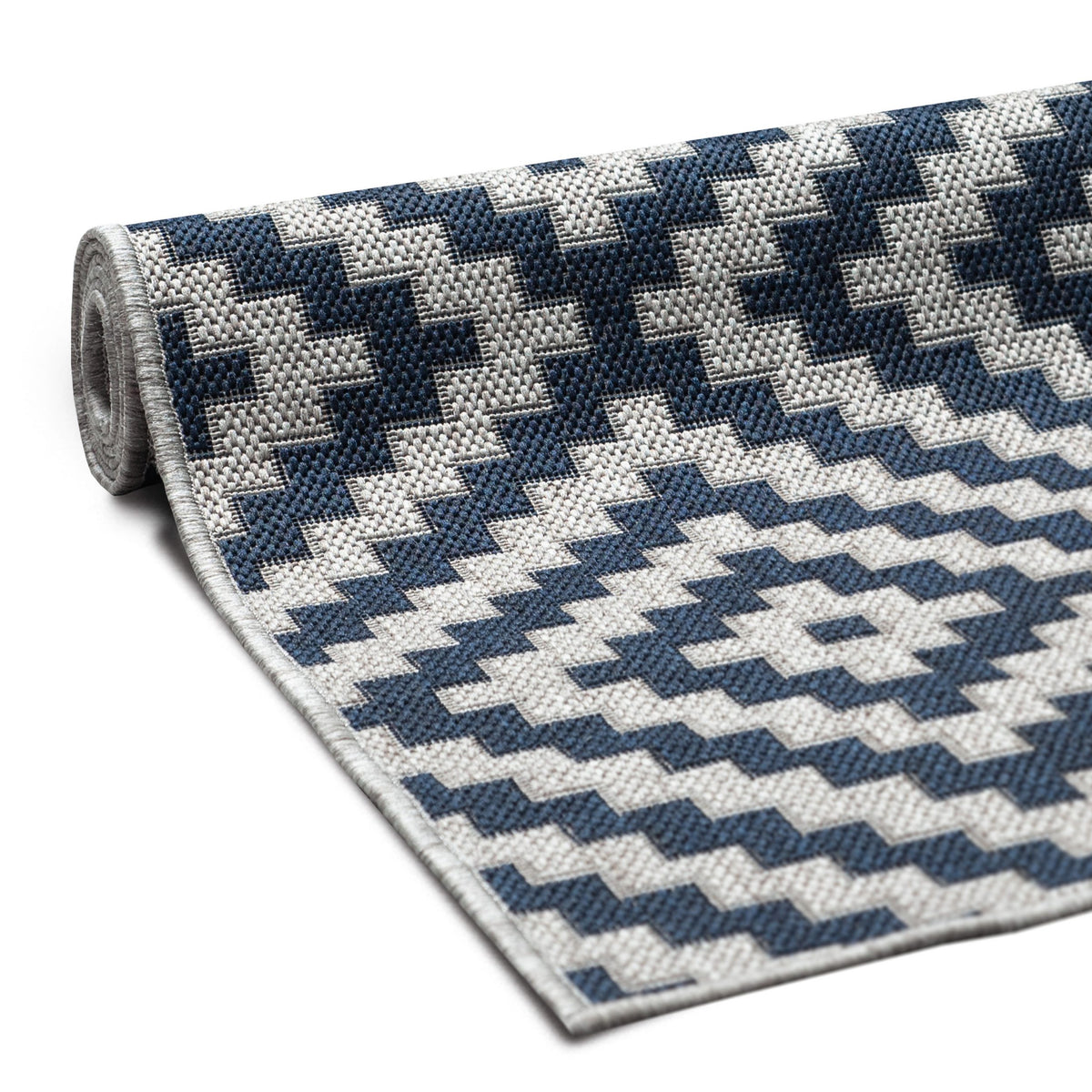 Covor traversa Cordoba de interior si exterior albastru 80x150 cm ...