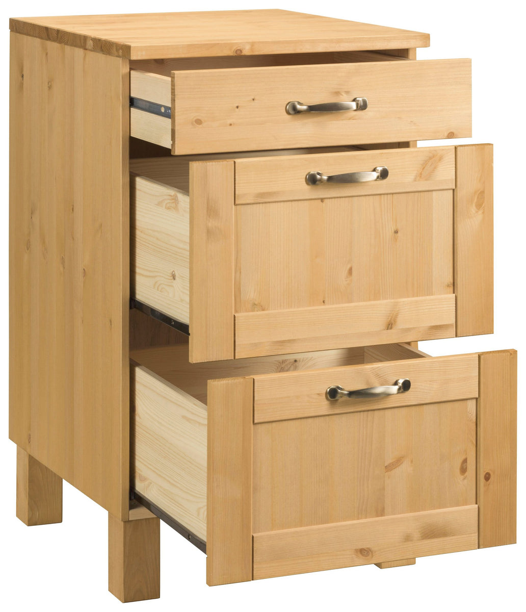 Dulap de bucatarie Alby din lemn masiv de pin, 50 cm latime | LunaHome.ro