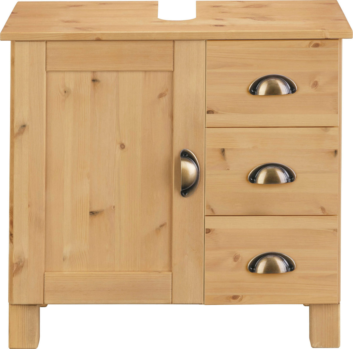 Masca de lavoar »Oslo« din lemn masiv de pin, latime 60 cm | LunaHome.ro