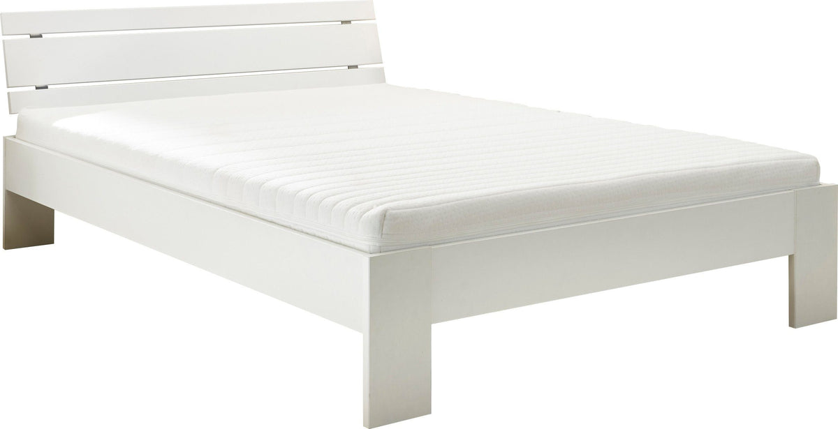 Pat futon Brest alb cu tăblie înaltă 140x200 cm | LunaHome.ro