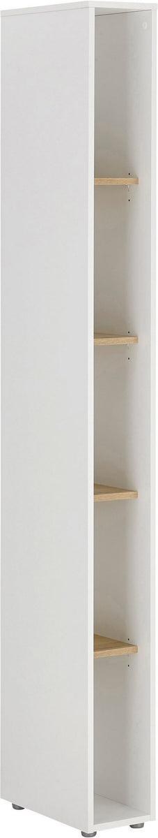 Raft îngust City Giron alb, ideal pentru acte, 20 cm lățime | LunaHome.ro