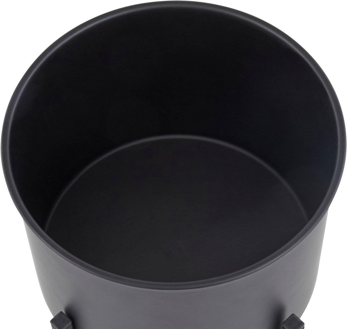 Set 2 ghivece Dorette LeGer din metal negru inalte | LunaHome.ro