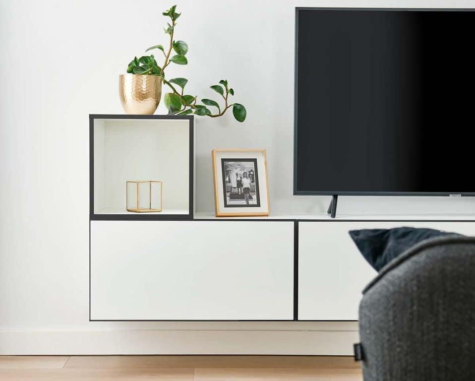 Corp de mobilier cub alb fara usa configurabil 37,5 cm
