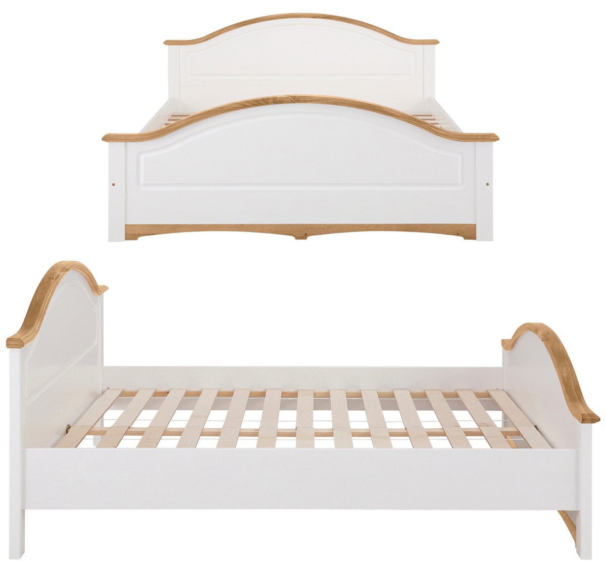 Set de dormitor Konrad cu dulap mare, noptiere si pat de 180x200 cm