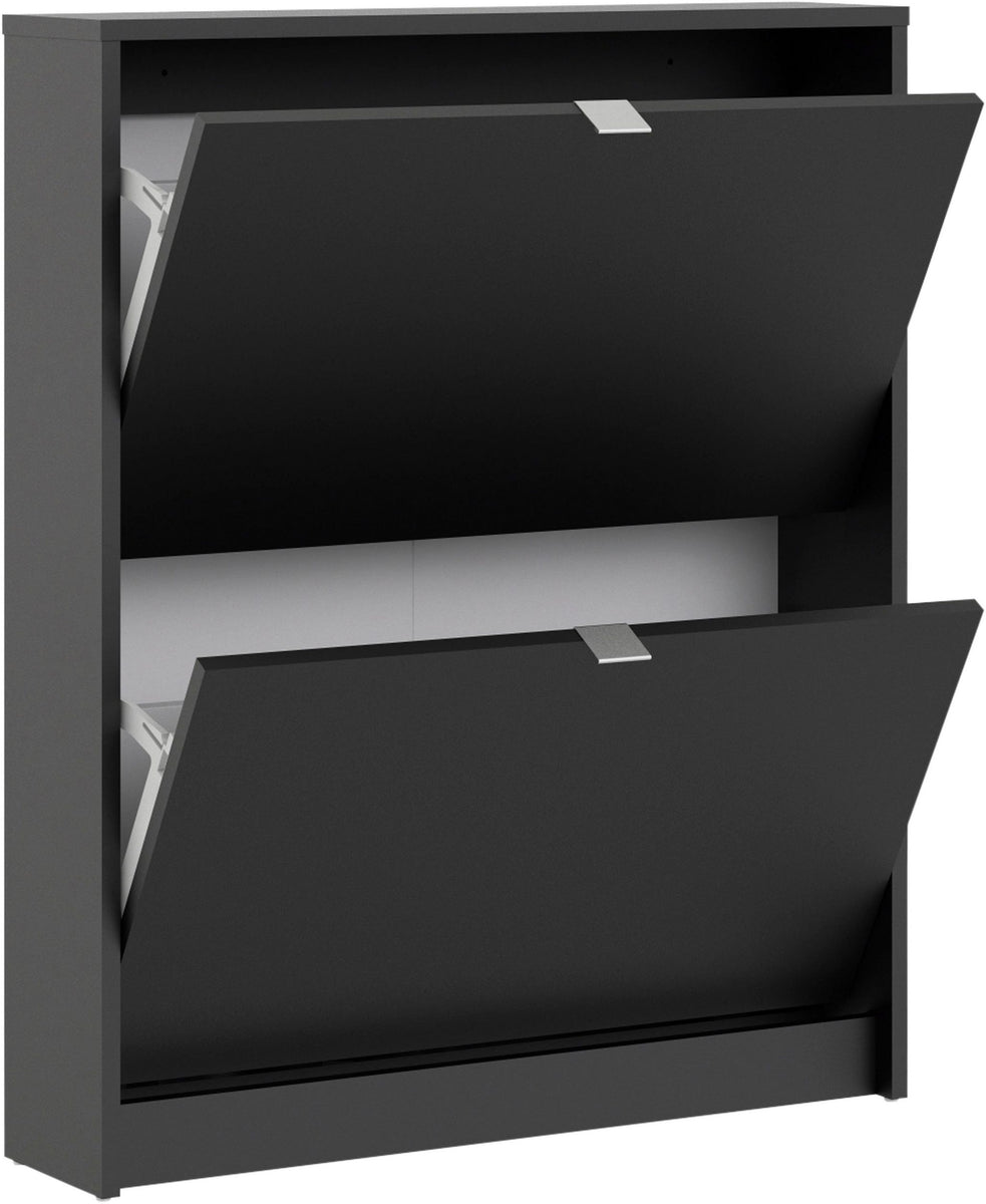 Pantofar Home Shoes cu 2 clape negru mat, 70 cm latime | LunaHome.ro