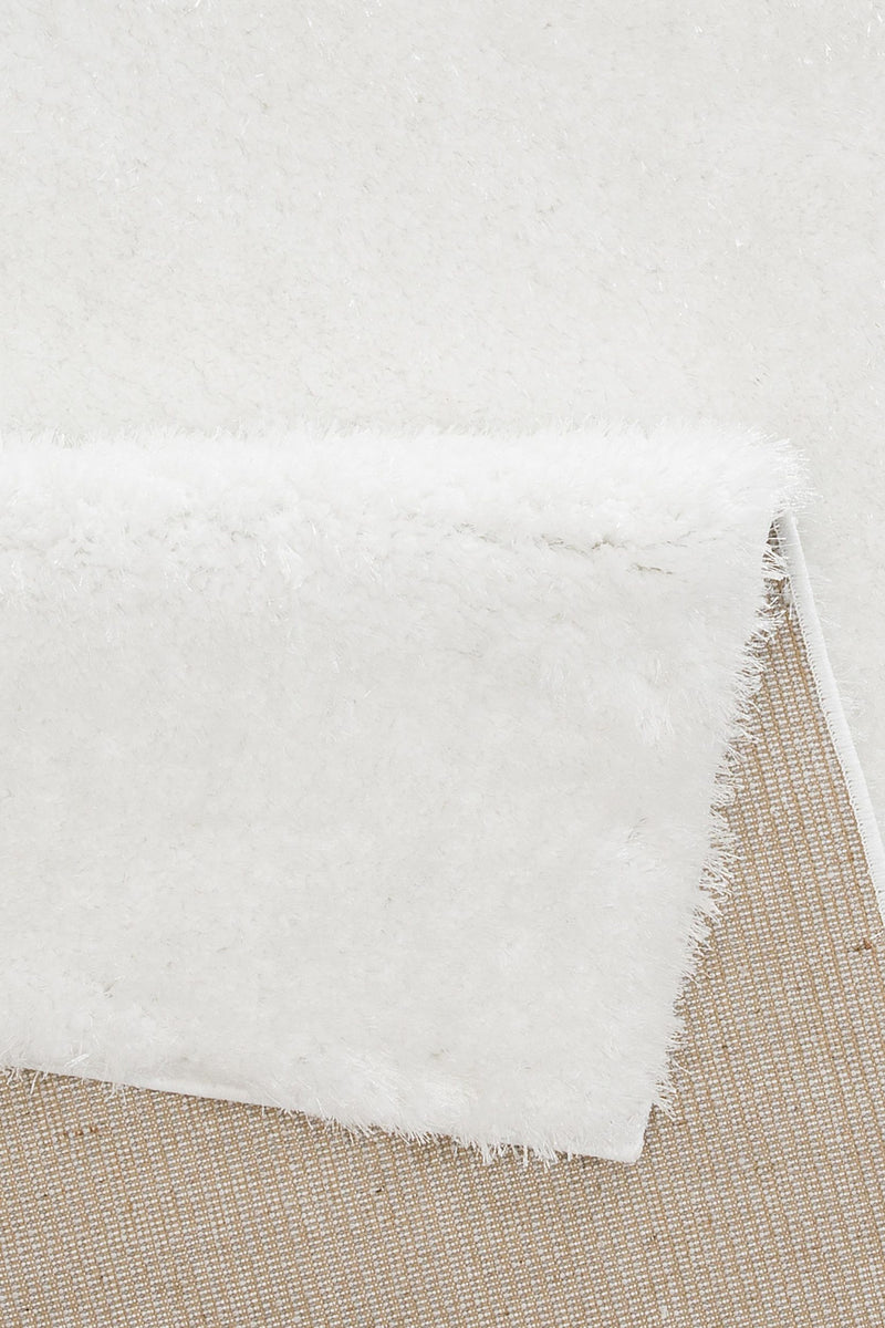 Covor traversă Shaggy Malin alb foarte moale si pufos, 67x230 cm ...