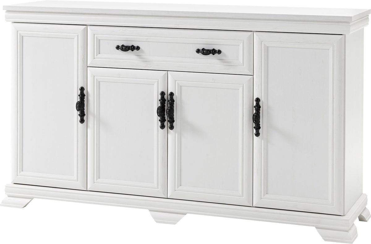 Comoda »Royal« alba cu design exclusivist, 168 cm latime